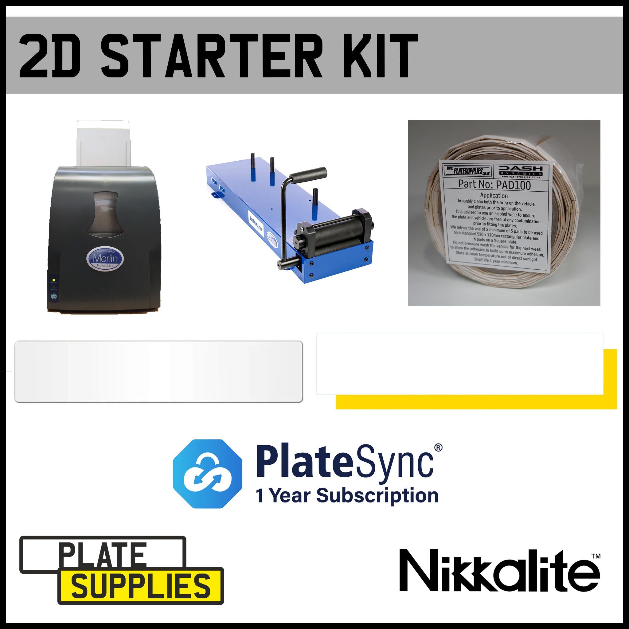 2D Number Plate Starter Kit – Plate Supplies