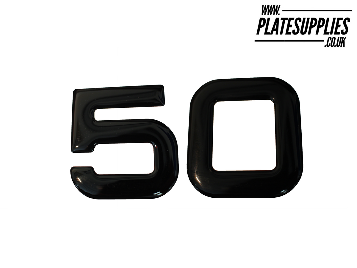 3D Metro (50mm) Gel Resin Number Plate Letters – Plate Supplies