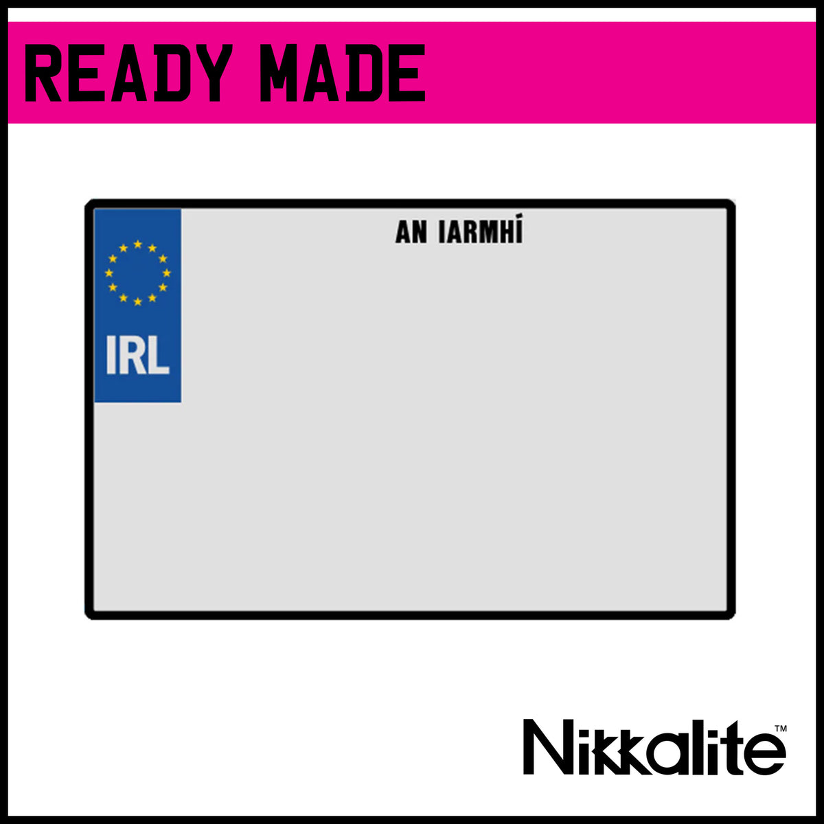 Ready Made Square IRL Number Plate - County Westmeath – Plate Supplies