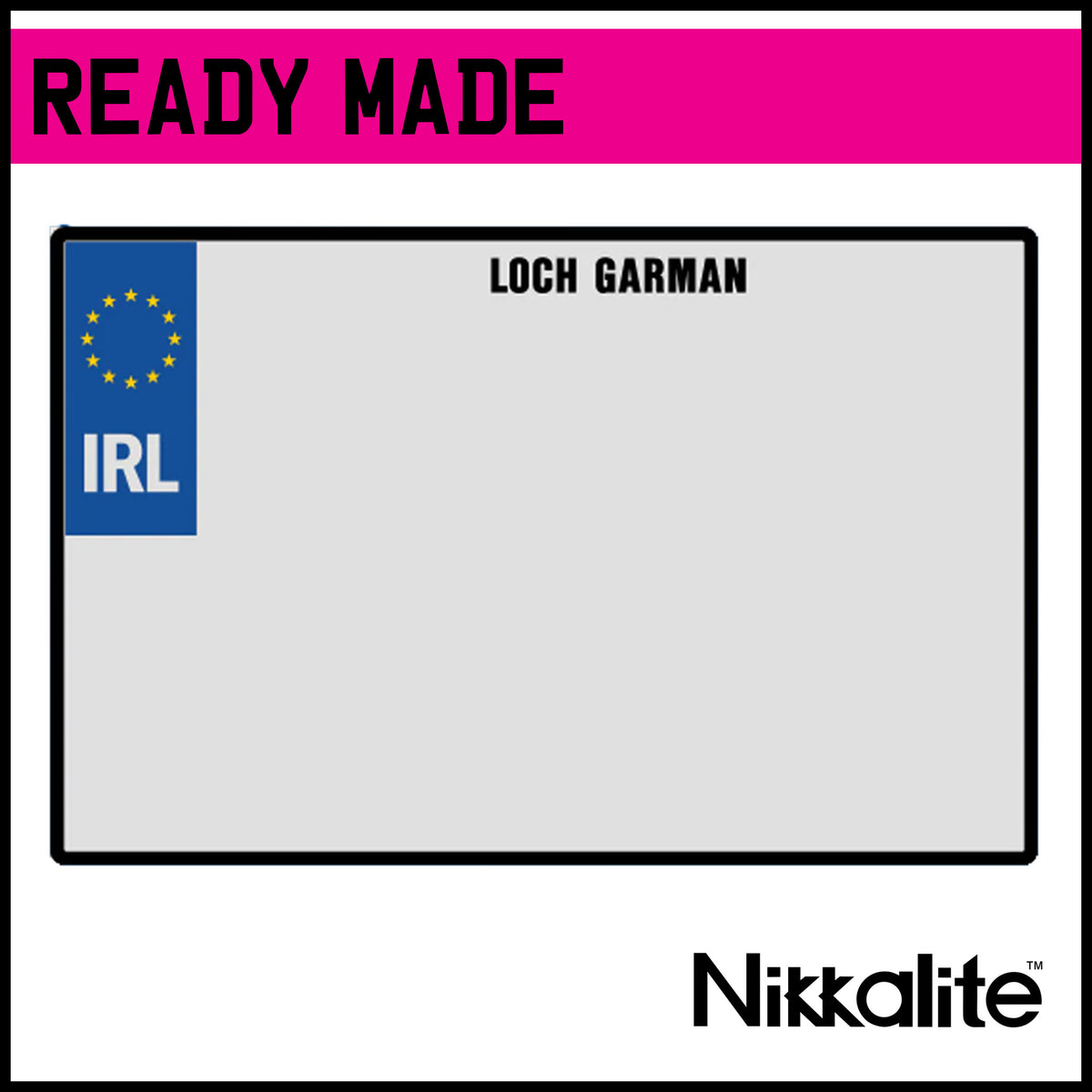Ready Made Square IRL Number Plate - County Wexford – Plate Supplies