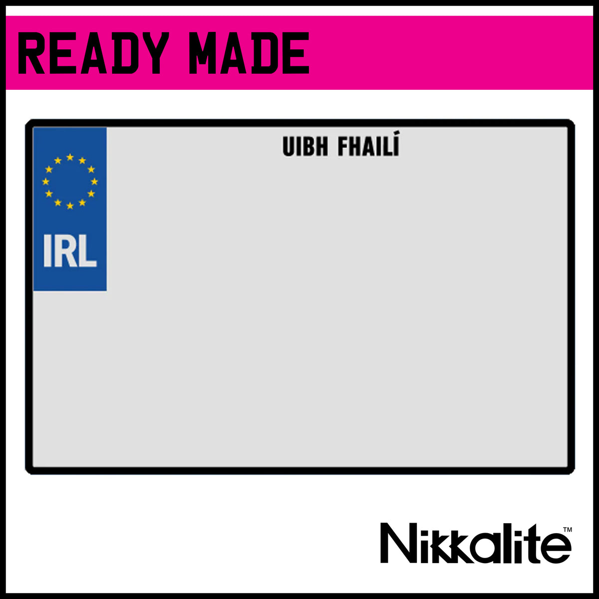 Ready Made Square IRL Number Plate - County Offaly – Plate Supplies