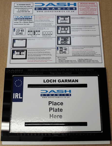 Irish Number Plate Jig - Square – Plate Supplies