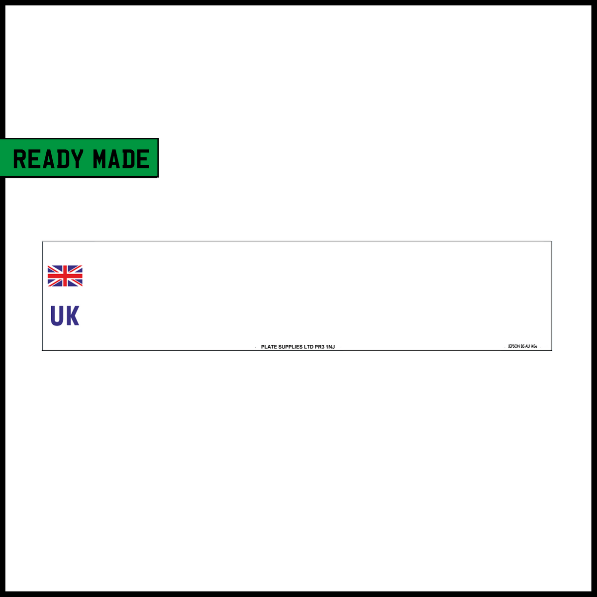 Ready Made Standard Oblong Number Plates - UK – Plate Supplies